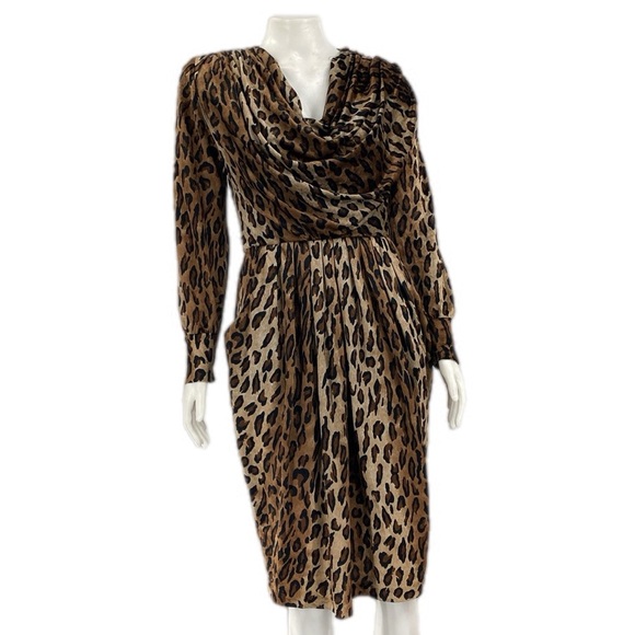 Chetta B | Dresses | Chetta B Mobwife Velour Animal Print | Poshmark
